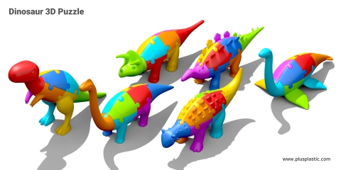 3D dinosaur puzzles | Food4Rhino