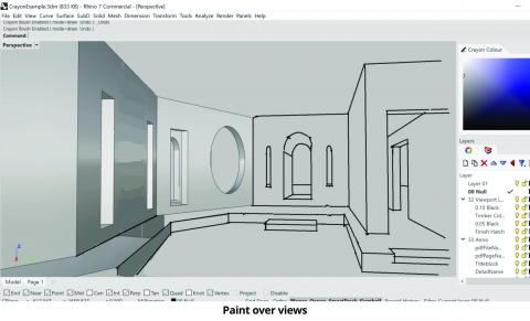 how to draw a perspective in rhino