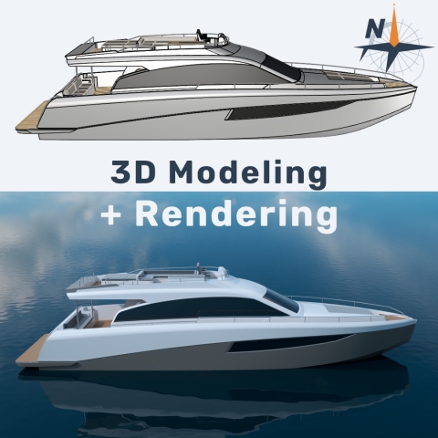 Yacht 3D Modeling with Rhino - Level 3 + Rendering with V-Ray | Food4Rhino