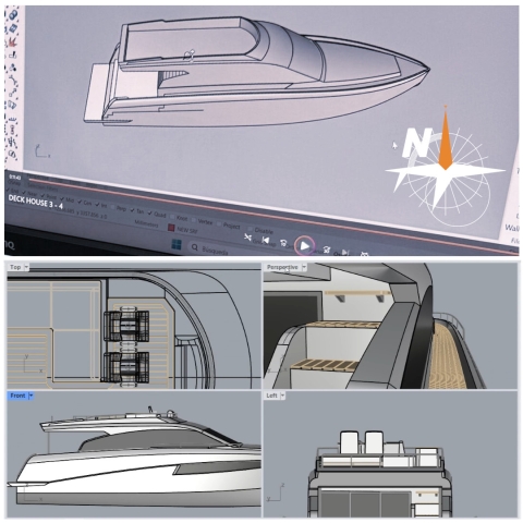 Yacht 3D Modeling with Rhino - Level 3 + Rendering with V-Ray | Food4Rhino