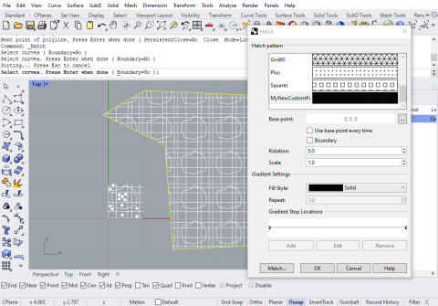 how to create hatch pattern
