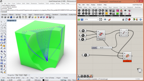 Geodesic lines on meshes (MeshPaths) | Food4Rhino